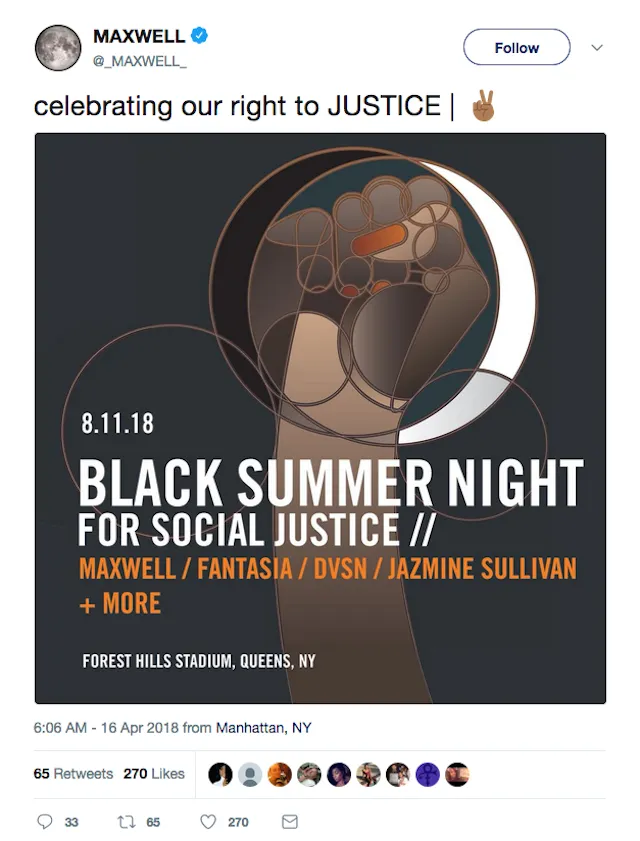 Singer Maxwell Launches One-Day Music Fest in NYC With a Social Justice ...